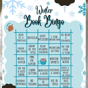 Winter Book Bingo PDF / Cozy Reading Challenge Digital Download - Etsy