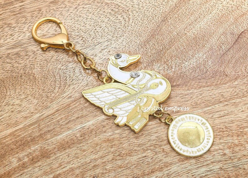 Feng Shui - 2026 Saraswati Swan Amulet Keychain - Etsy