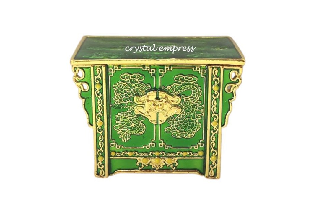 Feng Shui - 2025 Treasure Chest With Double Dragon – Green - Etsy