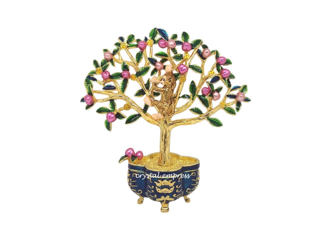 Feng Shui - 2025 Peach Tree With Magic Monkey - Etsy