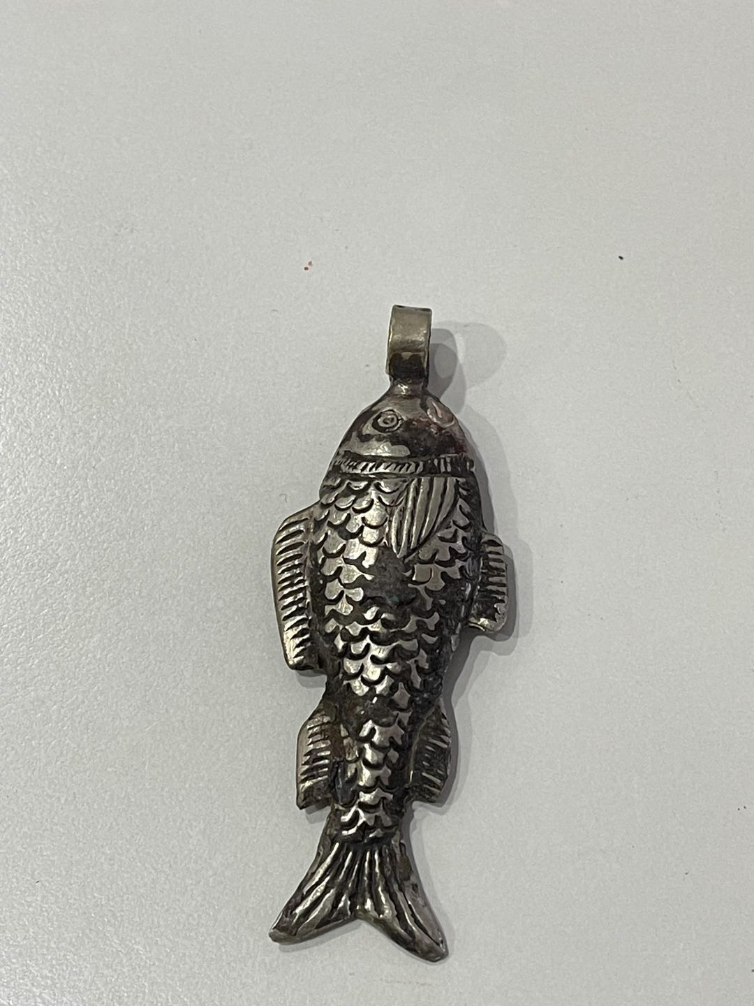 Large Nepali Fish Pendant - Etsy