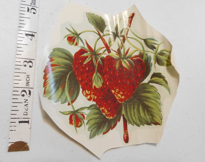 Vintage Ceramic Water Slide Decal Stawberries 5 - Etsy