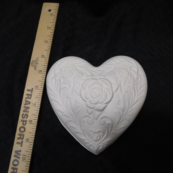 Unpainted Heart - Etsy