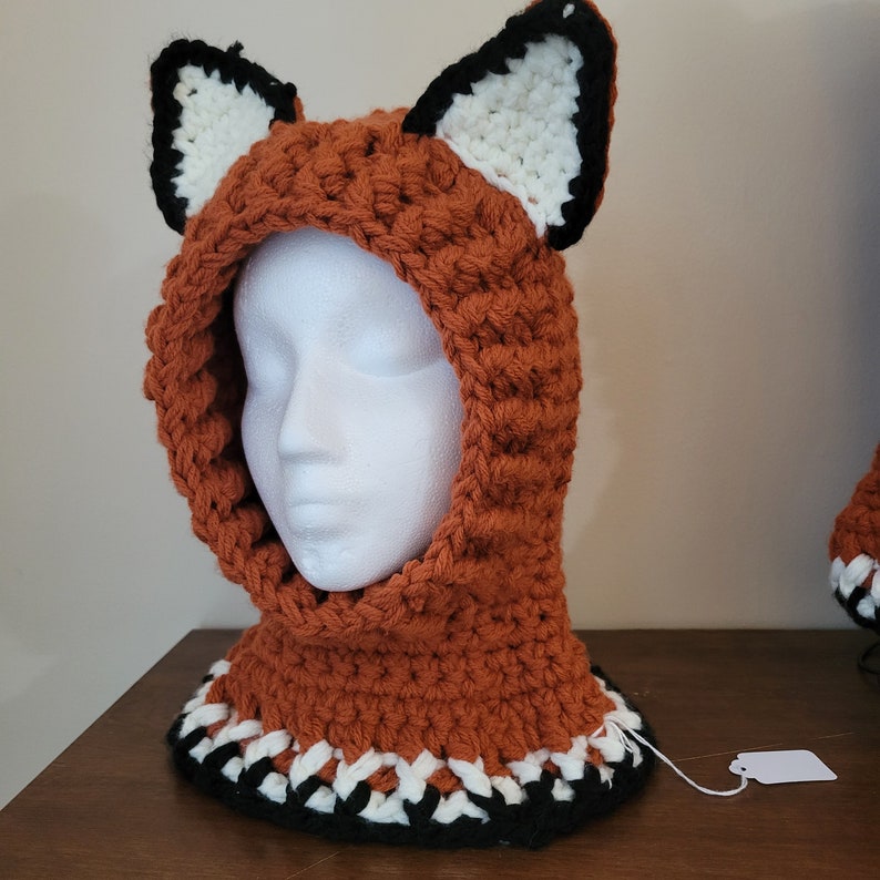 Fox Hood Super Bulky Warm Many Sizes Available READY TO - Etsy
