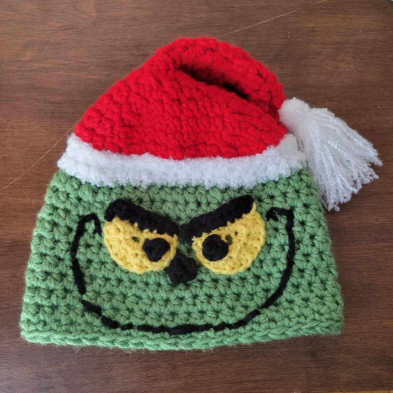 Crochet Grinch Hat - Etsy