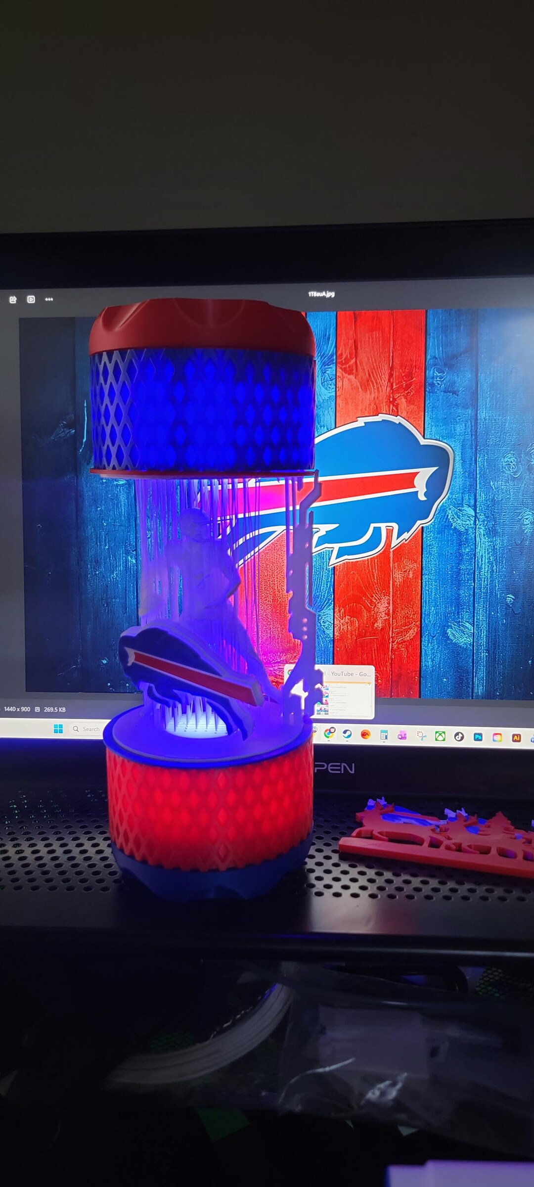 Glowing Josh Allen Bills Lamp - Etsy