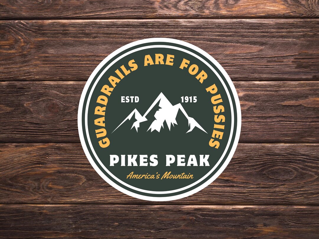 Pikes Peak Vinyl Sticker - Etsy