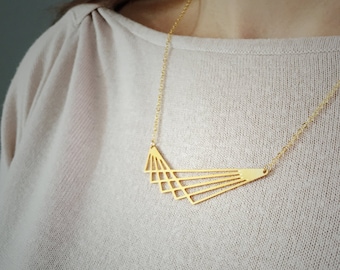 Geometric Necklace | Etsy