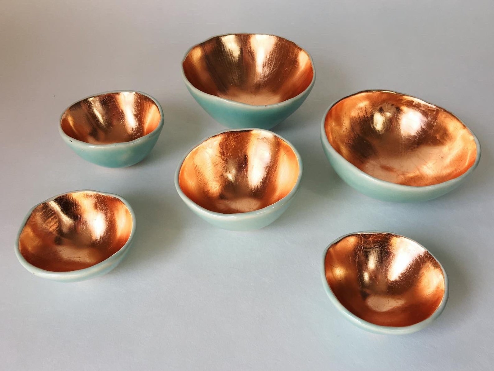 Copper Bowl Ceramic Pinch Pot - Etsy