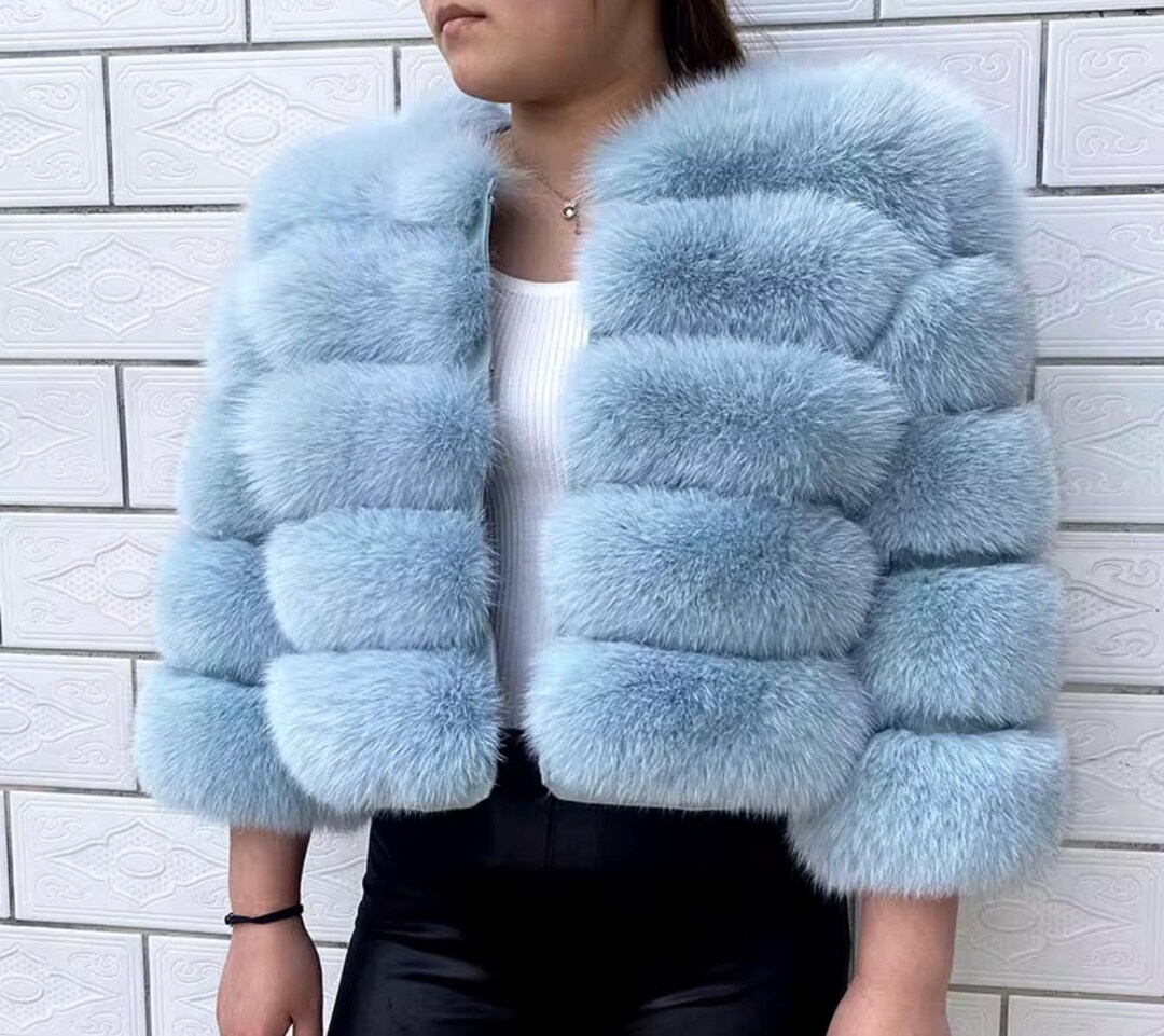 Genuine Fox Crop – Ice - Etsy