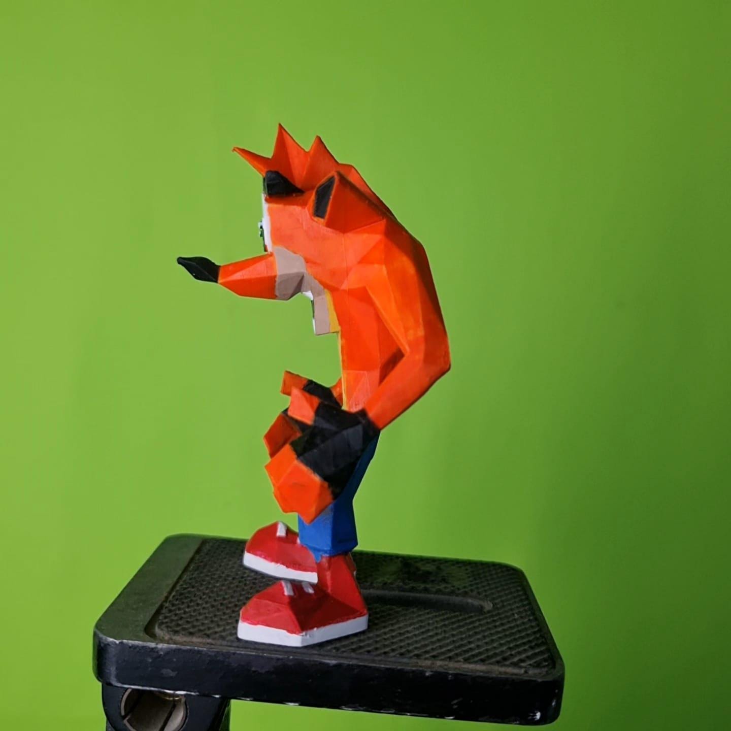 Crash Bandicoot Figure Low Poly 3d Printed Hand-painted - Etsy