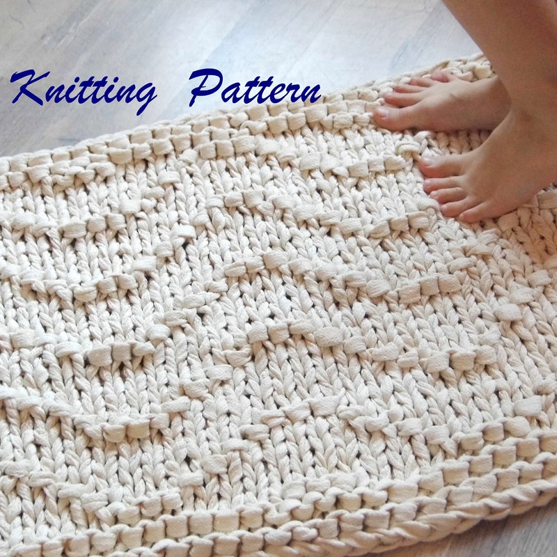 Knitted Rug - Etsy