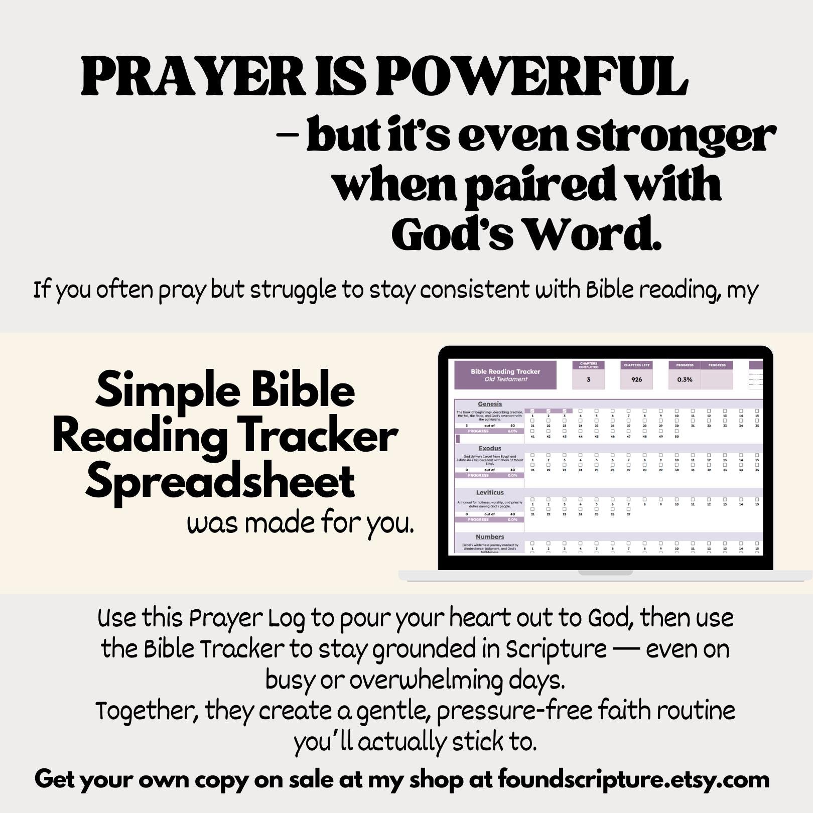 Prayer Log & Answered Prayer Tracker – Google Sheets | Christian ...