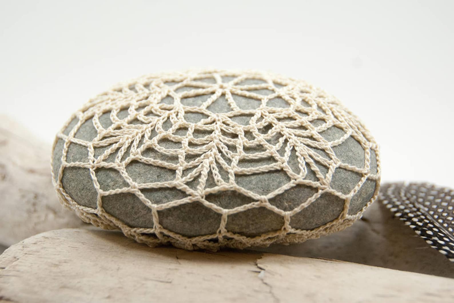 Crochet Stone Pattern, DIY, Lace Stone Cover Pattern, Rock Cozy Pattern ...