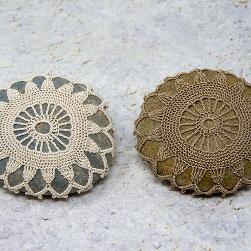 Crochet Pattern Crochet Lace Stone Cover Pattern Rock Cozy - Etsy
