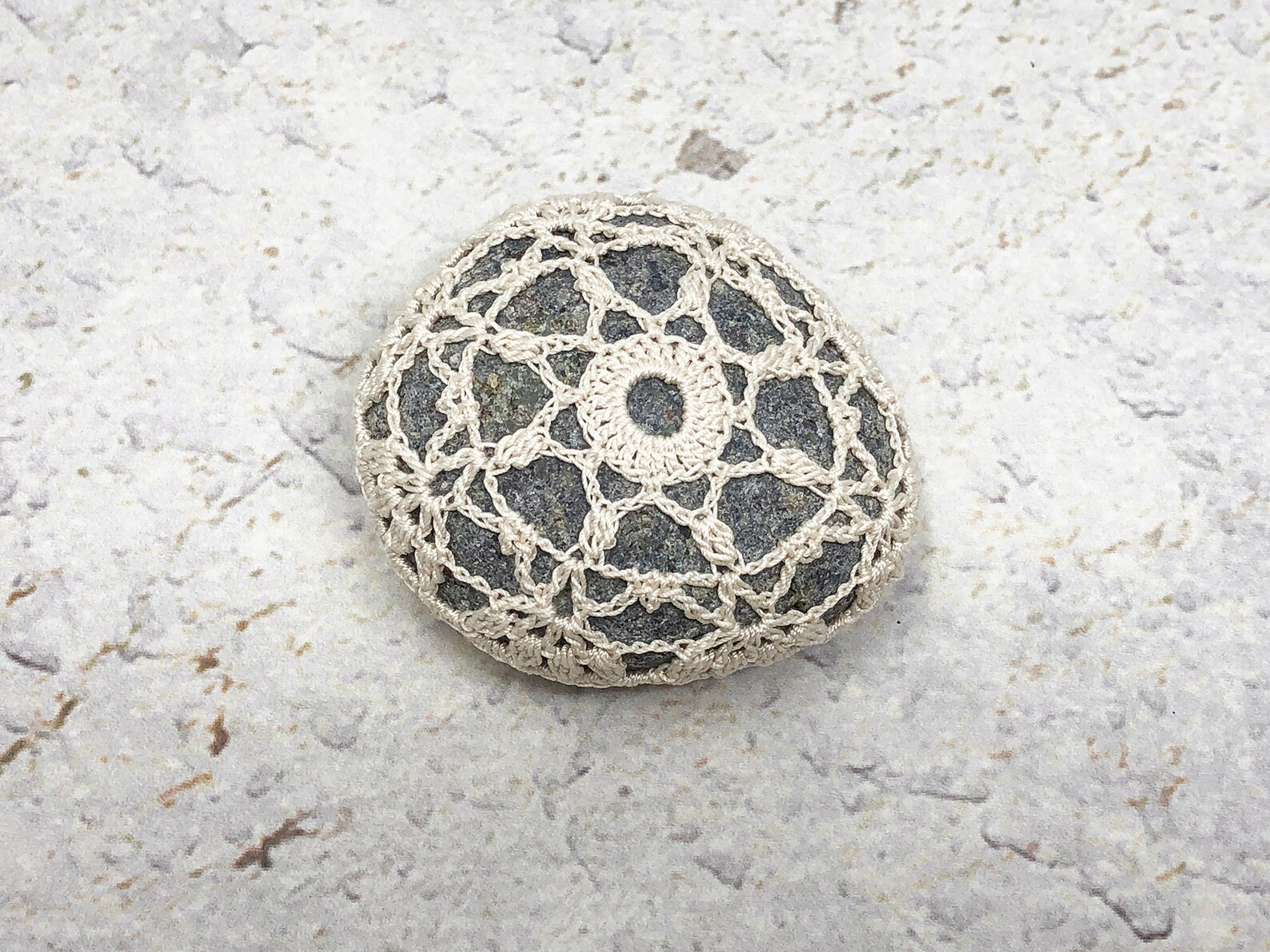 Crochet Stone Pattern, DIY, Lace Stone Cover Pattern, Rock Cozy Pattern ...