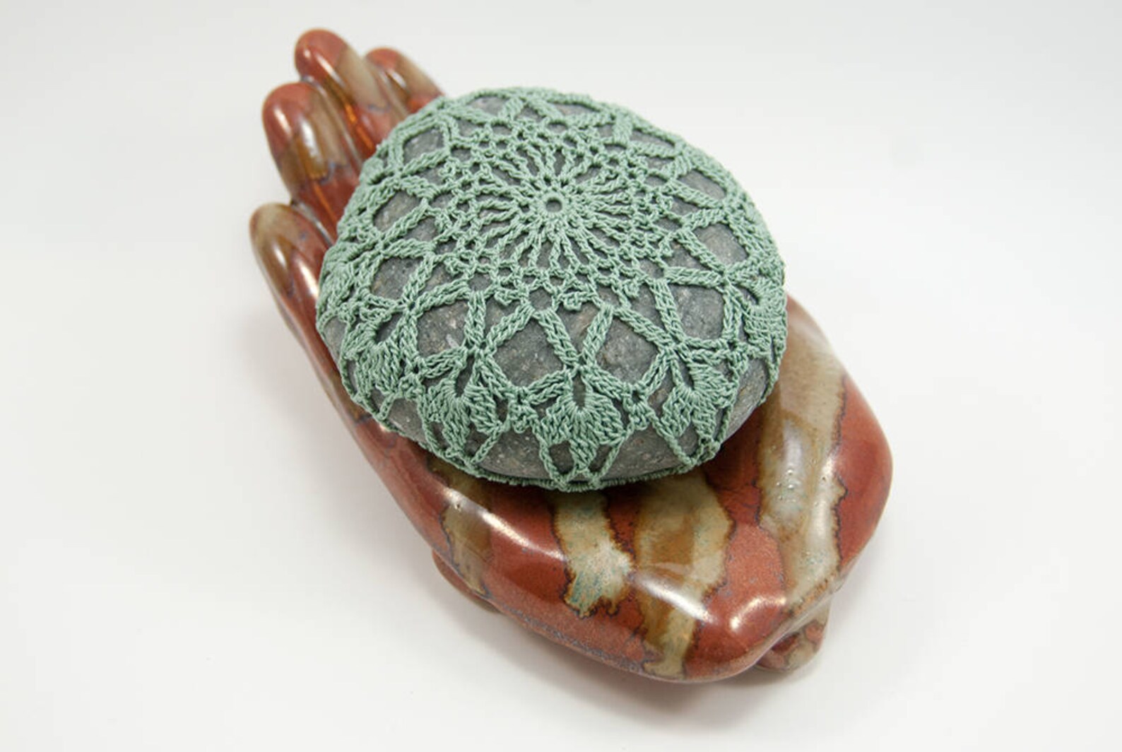 Crochet Stone Pattern DIY Lace Stone Cover Pattern Crochet - Etsy