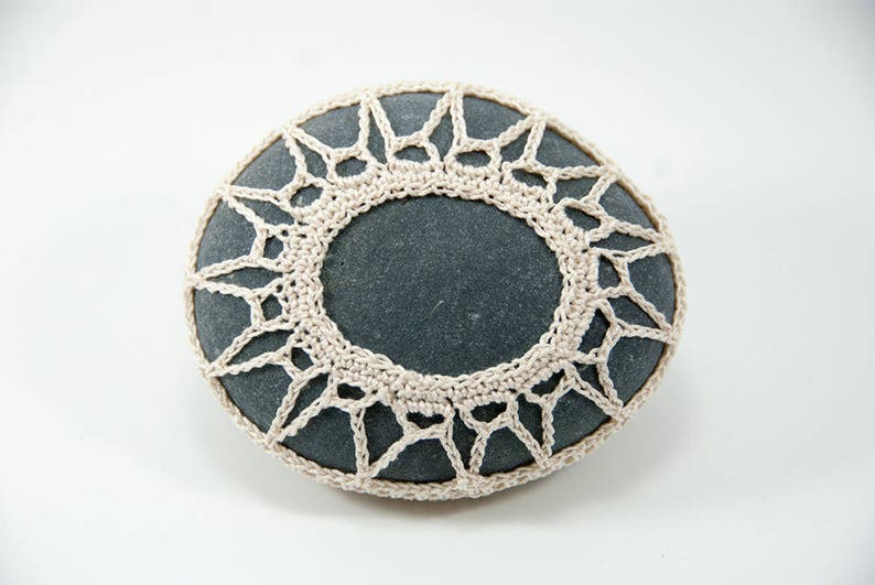 Crochet Stone Pattern DIY Lace Stone Cover Pattern Rock - Etsy