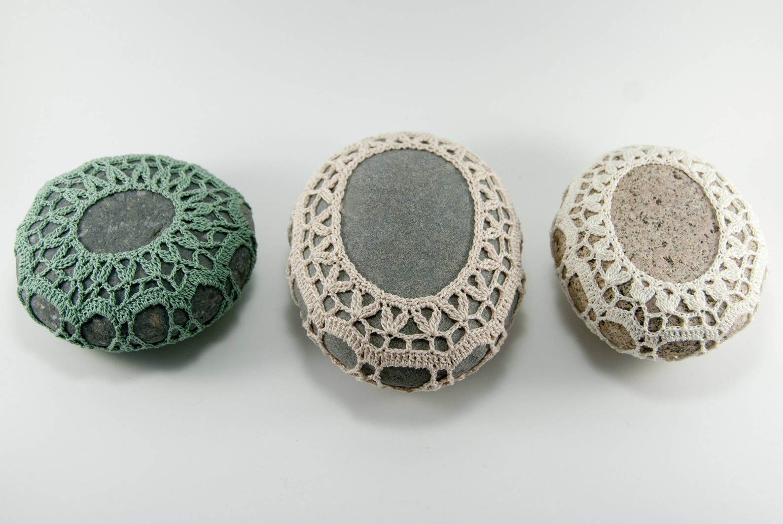 Crochet Stone Pattern DIY Lace Stone Cover Pattern Crochet - Etsy