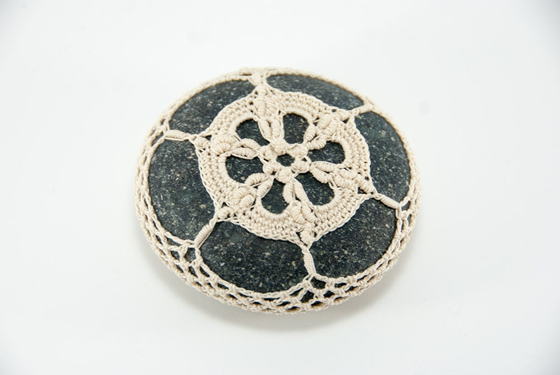 Crochet Stone Pattern DIY Lace Stone Cover Pattern Rock - Etsy