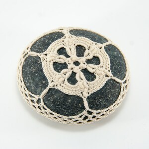 Crochet Stone Pattern, DIY, Lace Stone Cover Pattern, Rock Cozy Pattern ...