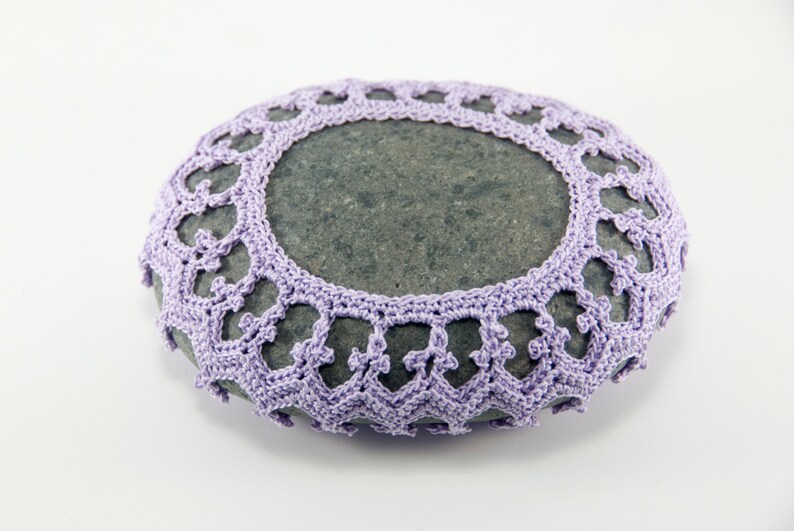 Crochet Stone Pattern DIY Lace Stone Cover Pattern Rock - Etsy