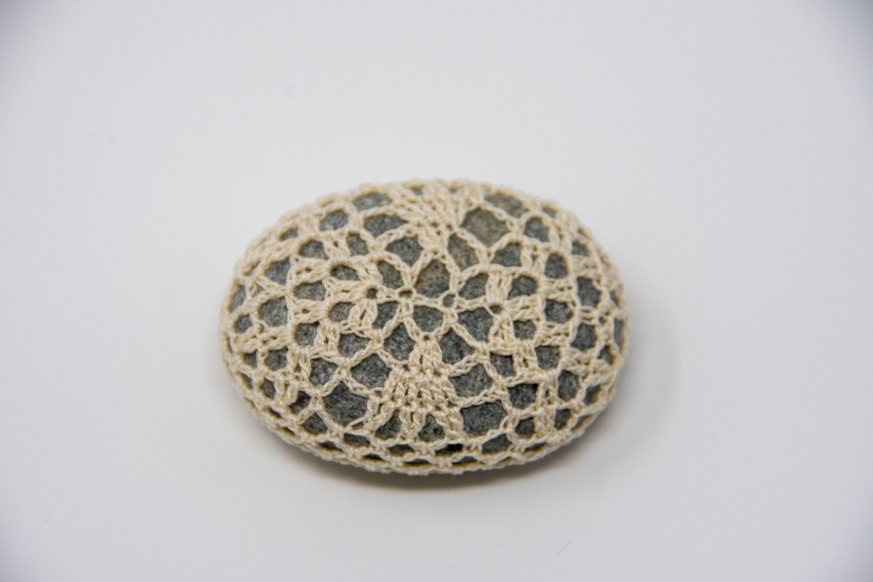 Crochet Stone Pattern, DIY, Lace Stone Cover Pattern, Rock Cozy Pattern ...