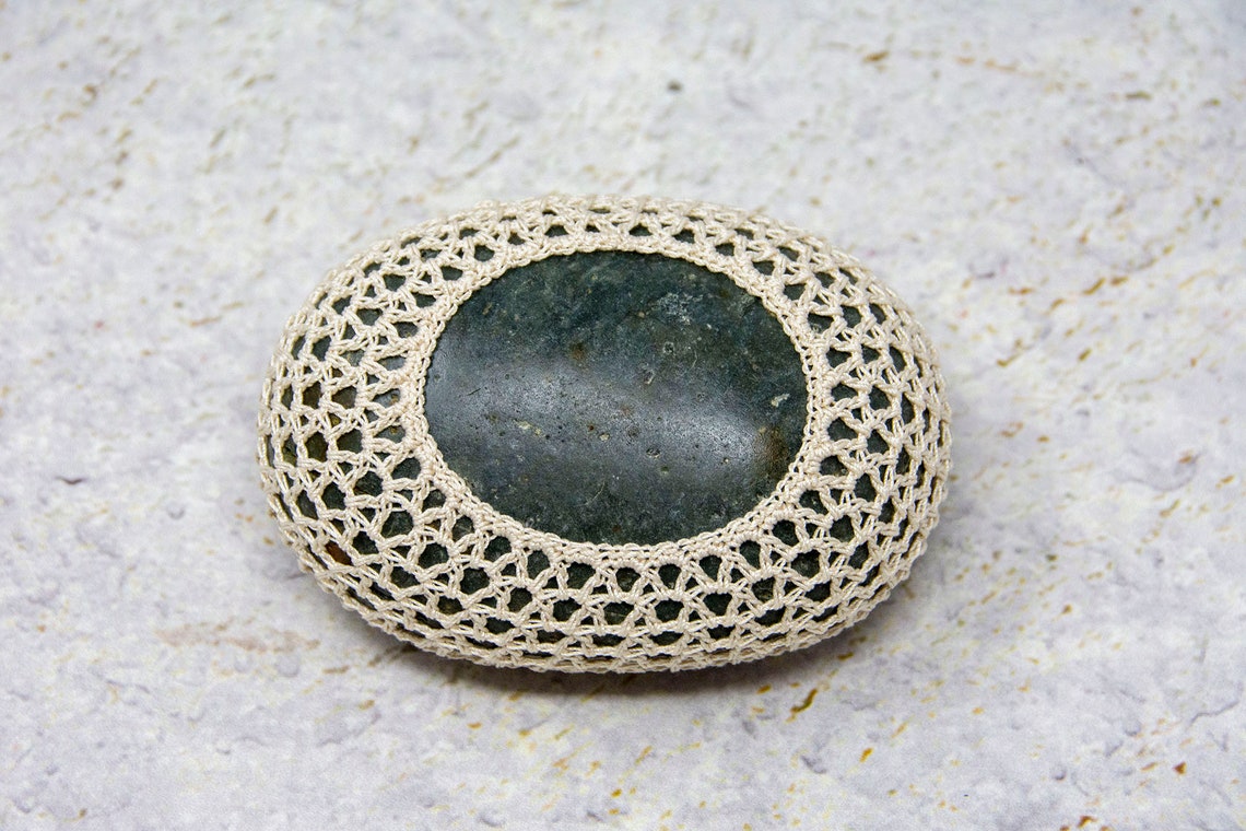 Crochet Stone Pattern Lace Stone Cover Pattern DIY Crochet | Etsy