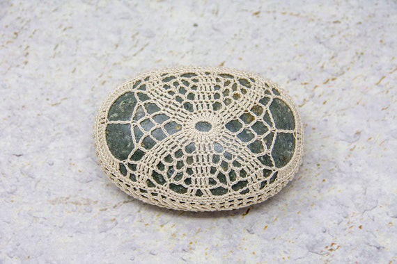 Crochet Stone Pattern Lace Stone Cover Pattern DIY Crochet | Etsy