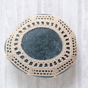 Crochet Stone Pattern, DIY, Lace Stone Cover Pattern, Rock Cozy Pattern ...
