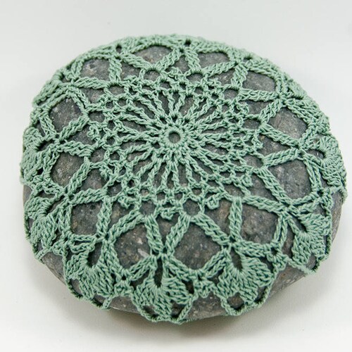 Crochet Stone Pattern DIY Lace Stone Cover Pattern Rock - Etsy