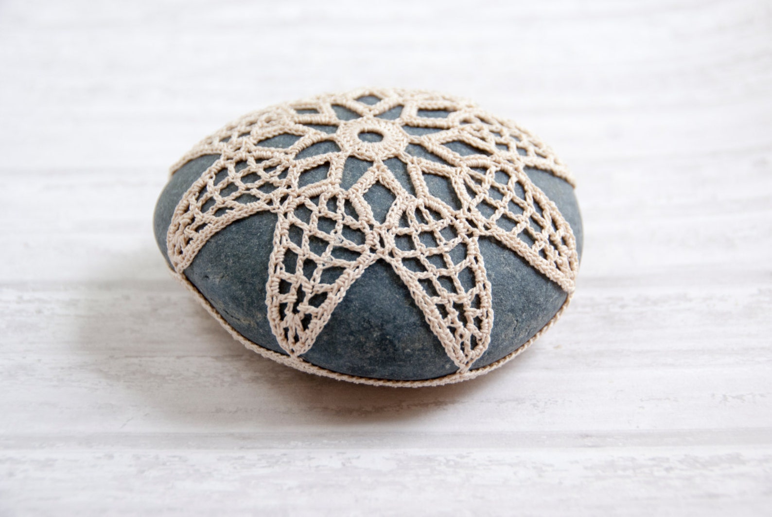 Crochet Stone Pattern, DIY, Lace Stone Cover Pattern, Rock Cozy Pattern ...