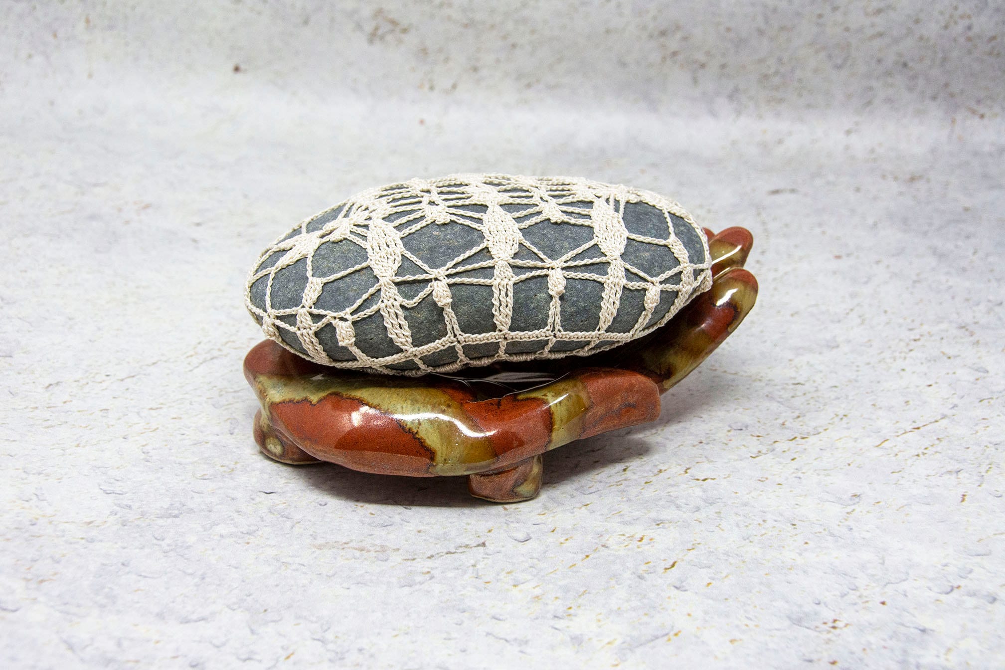 Crochet Stone Pattern, DIY, Lace Stone Cover Pattern, Rock Cozy Pattern ...