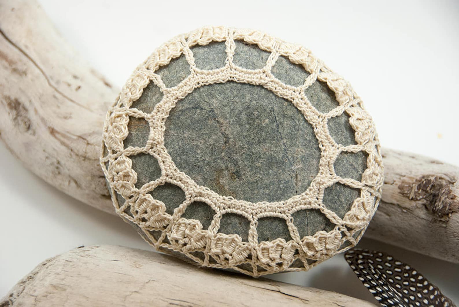 Crochet Stone Pattern DIY Lace Stone Cover Pattern Rock | Etsy