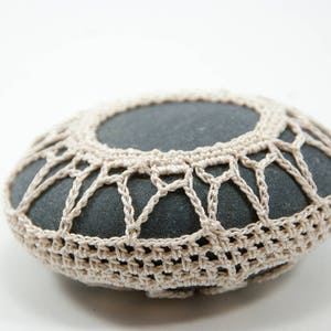 Crochet Stone Pattern, DIY, Lace Stone Cover Pattern, Rock Cozy Pattern ...