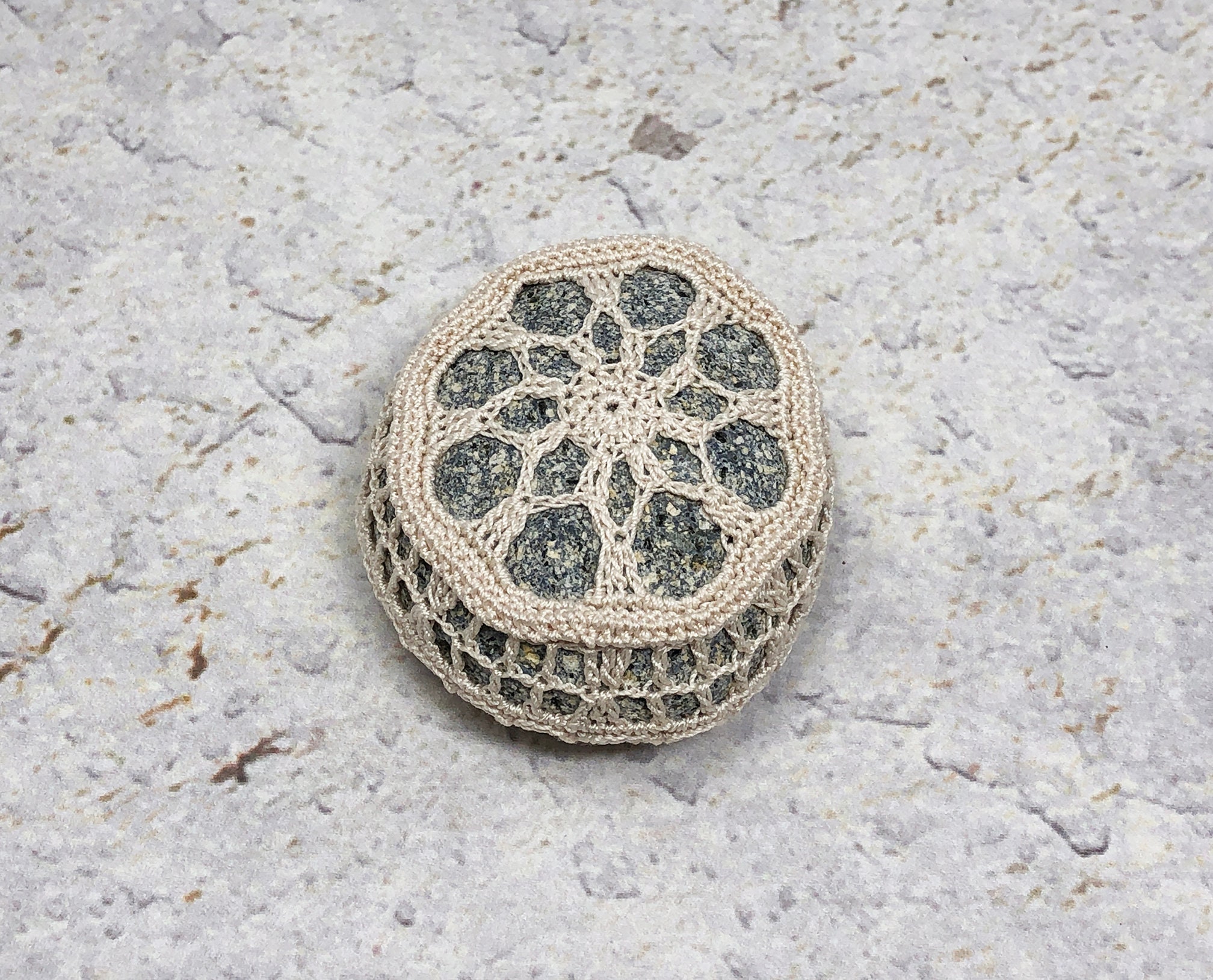 Crochet Stone Pattern DIY Lace Stone Cover Pattern Rock | Etsy