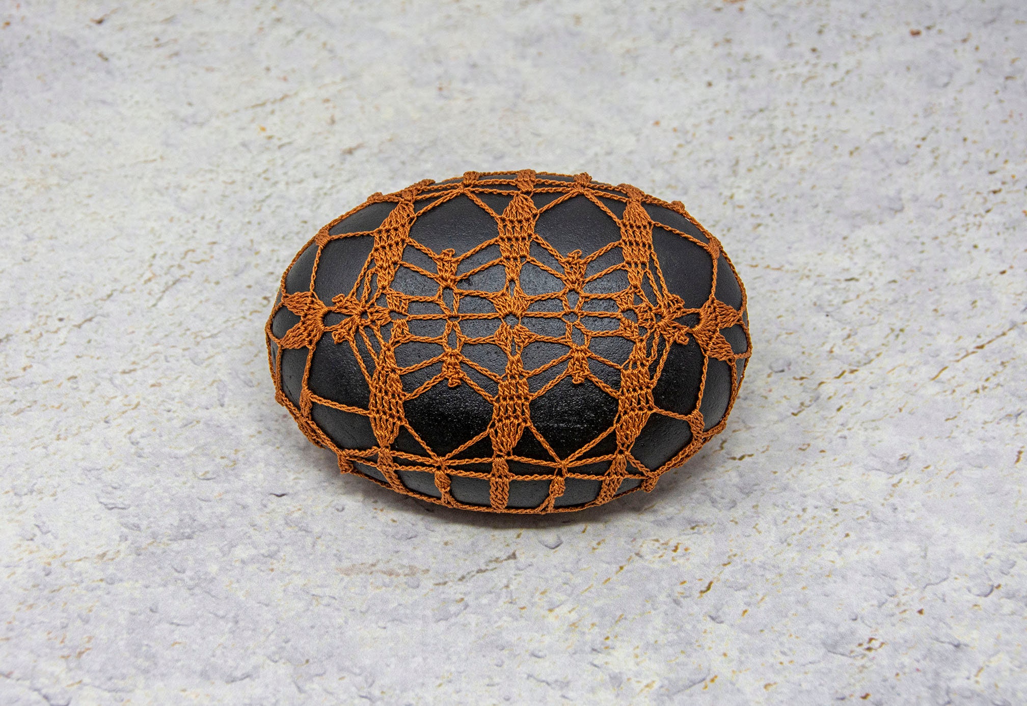 Crochet Stone Pattern, DIY, Lace Stone Cover Pattern, Rock Cozy Pattern ...