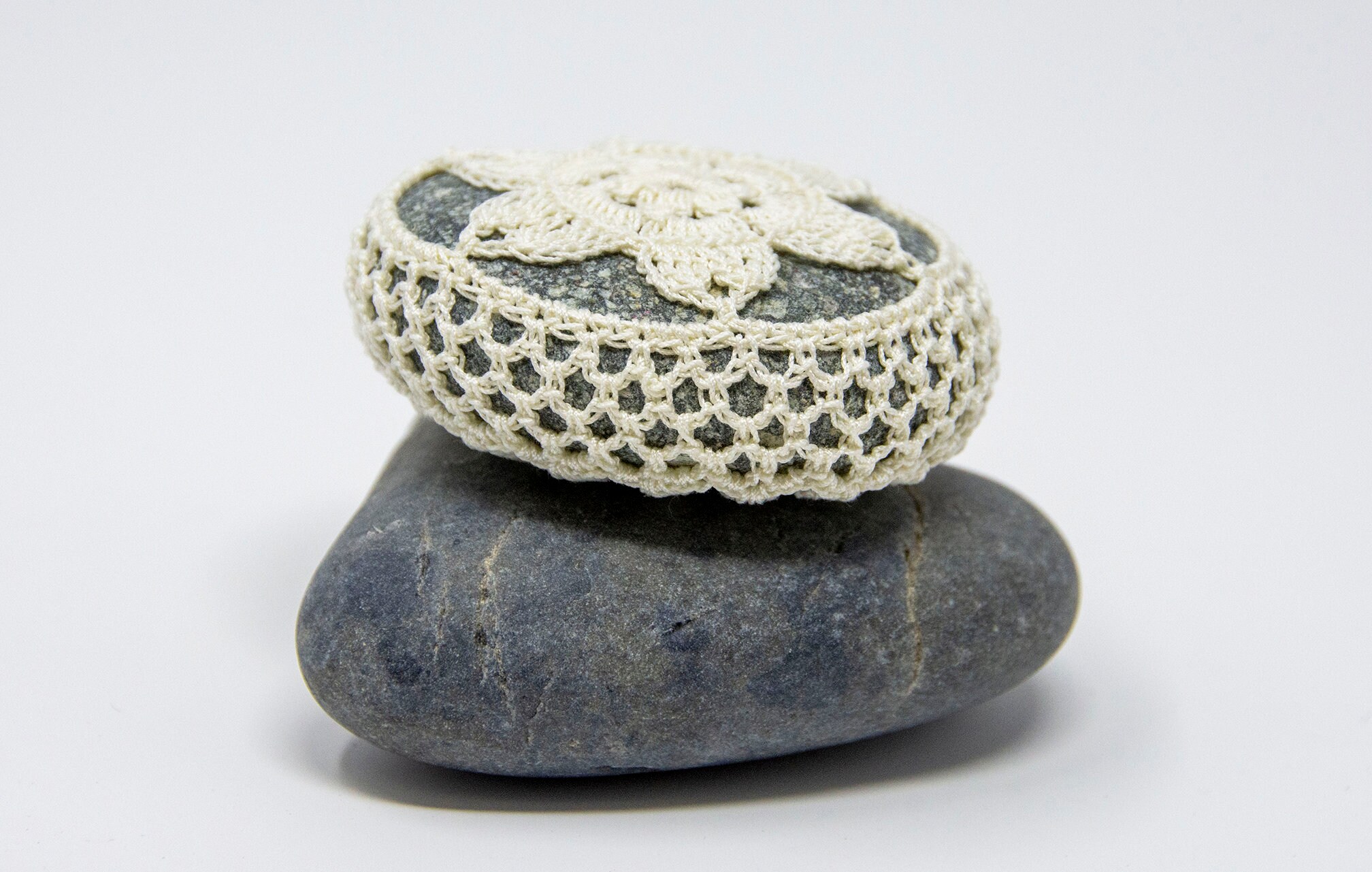 Crochet Stone Pattern, DIY, Lace Stone Cover Pattern, Rock Cozy Pattern ...