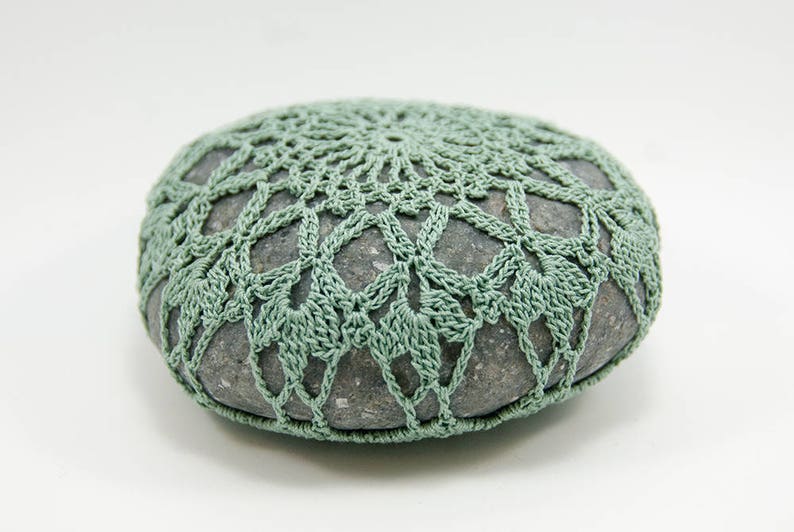 Crochet Stone Pattern DIY Lace Stone Cover Pattern Crochet - Etsy
