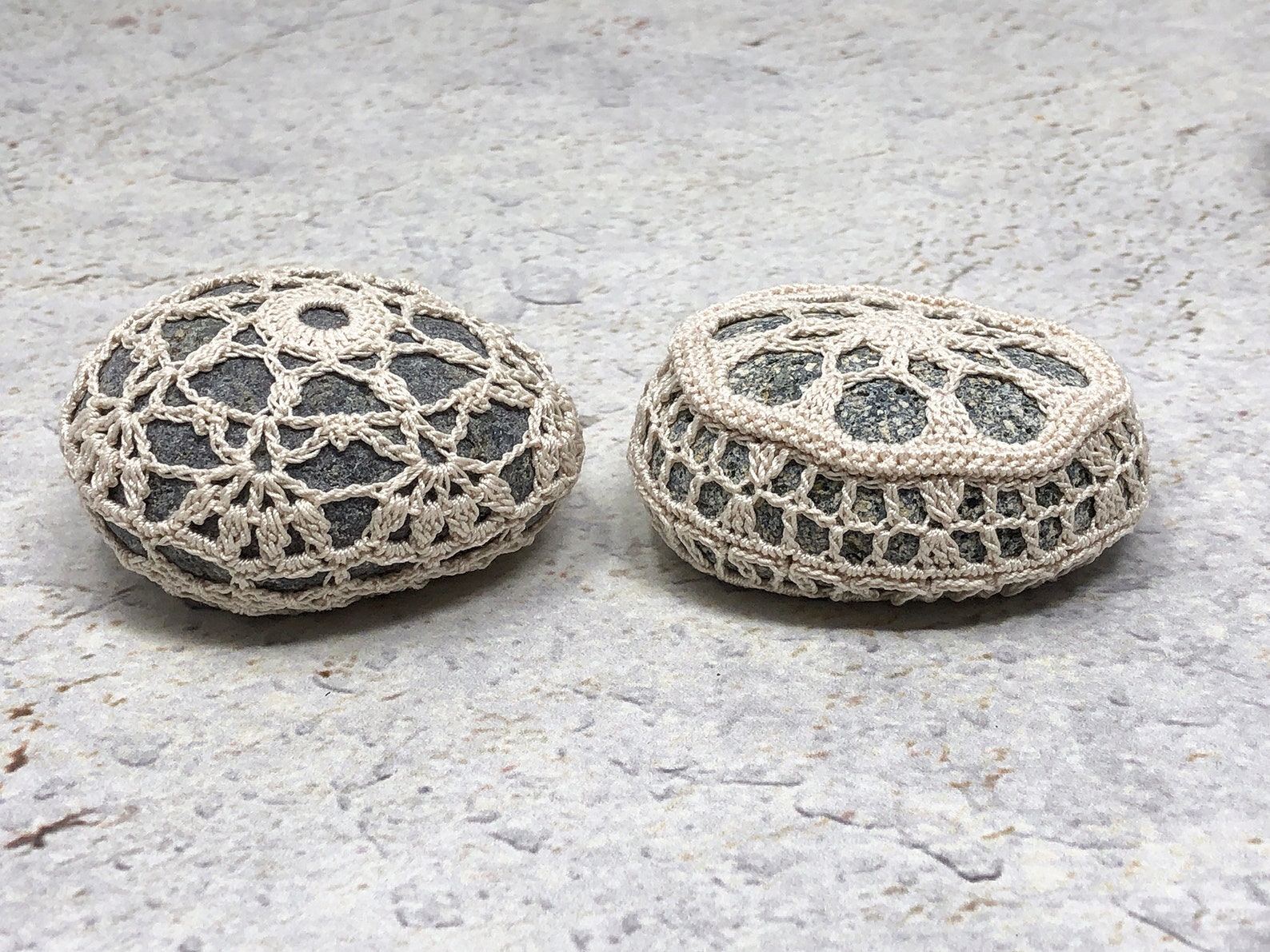 Crochet Stone Pattern, DIY, Lace Stone Cover Pattern, Rock Cozy Pattern ...
