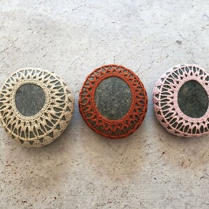 Crochet Stone Pattern, DIY, Lace Stone Cover Pattern, Rock Cozy Pattern ...