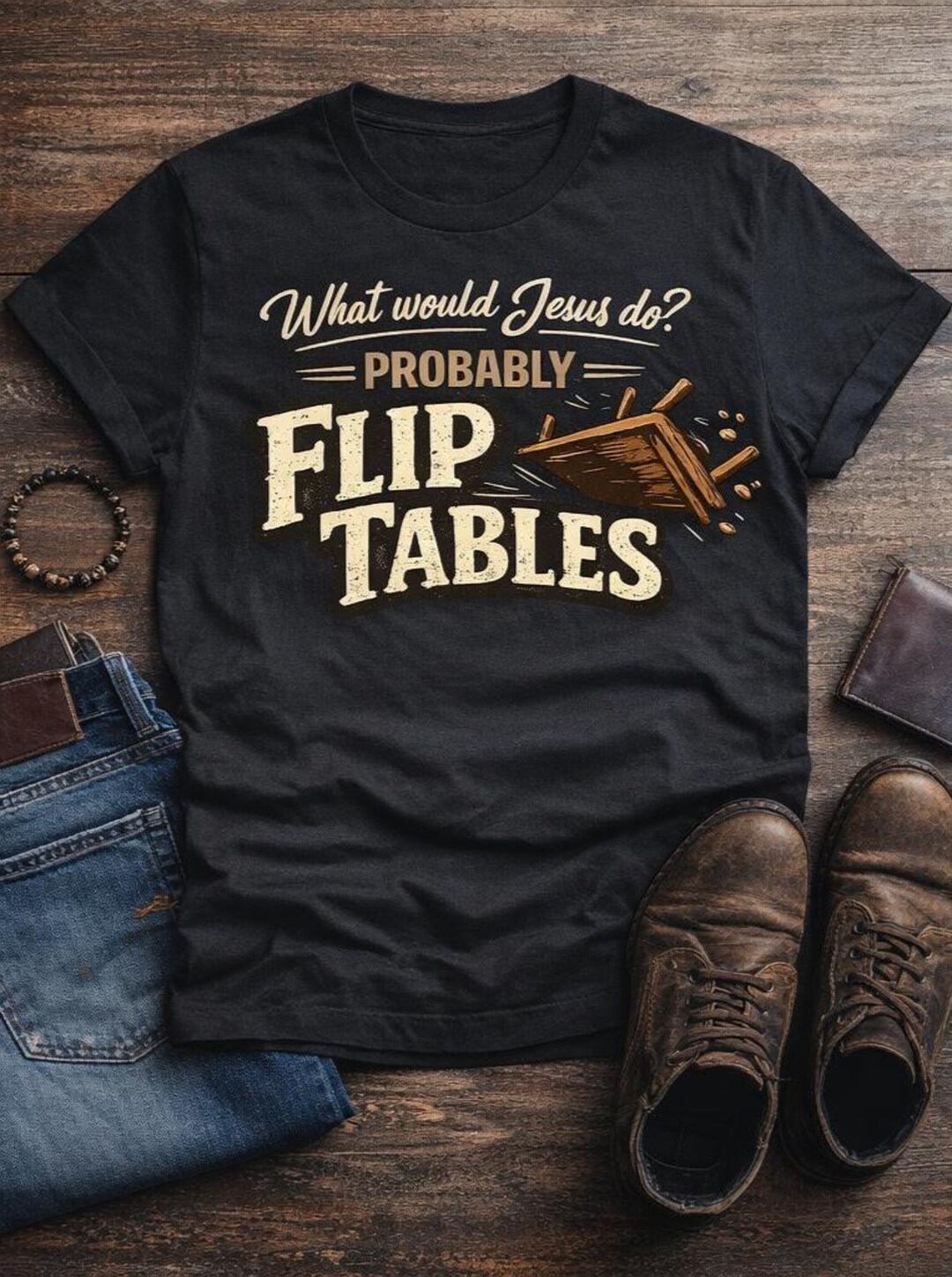 What Would Jesus Do PNG | Probably Flip Tables Design DIGITAL DOWNLOAD ...