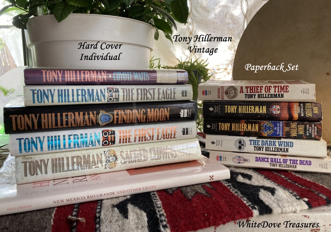 SALE Tony Hillerman Books, Hard Cover Soft Cover Set of 5, Finding Moon ...