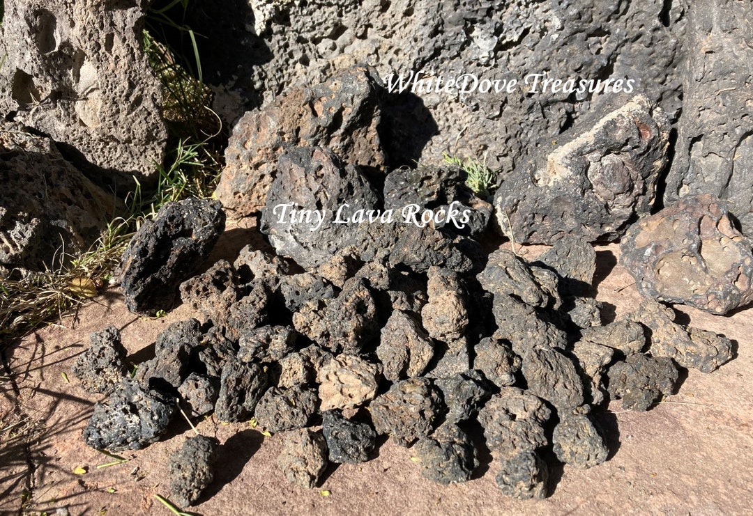 Lava Rock Sm 1 Tiny 20-30 Rocks 1 Lb, Volcanic Obsidian, Santa Coal Gag ...