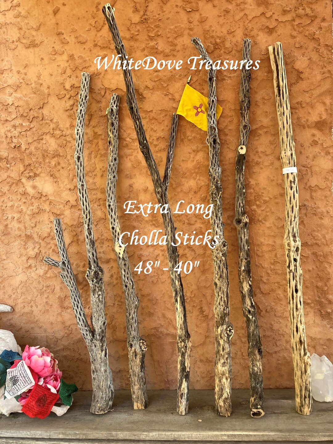 SALE 4540 Extra Long Cholla Wood Stick Hiking Native Staff, Wall ...