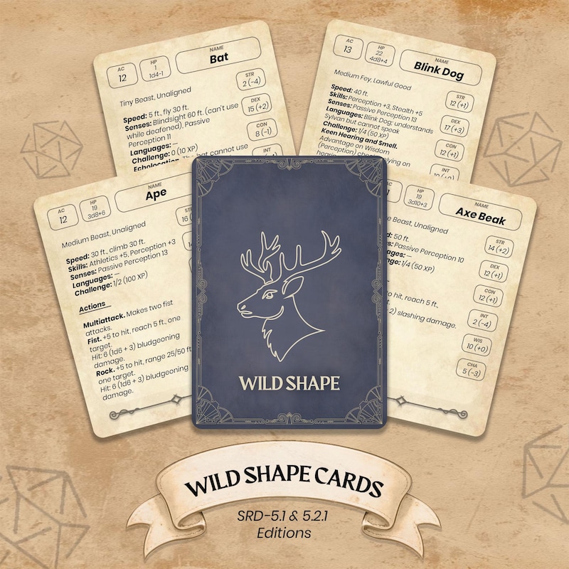 Beast of Dnd Printables - Etsy
