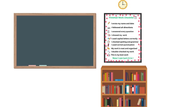 Finished Work Checklist K–5 | Editable & Printable | Student Self ...