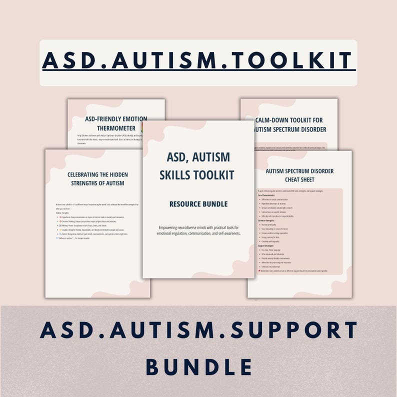 Autism, ASD Toolkit Cheat Sheets, Digital Download - Etsy