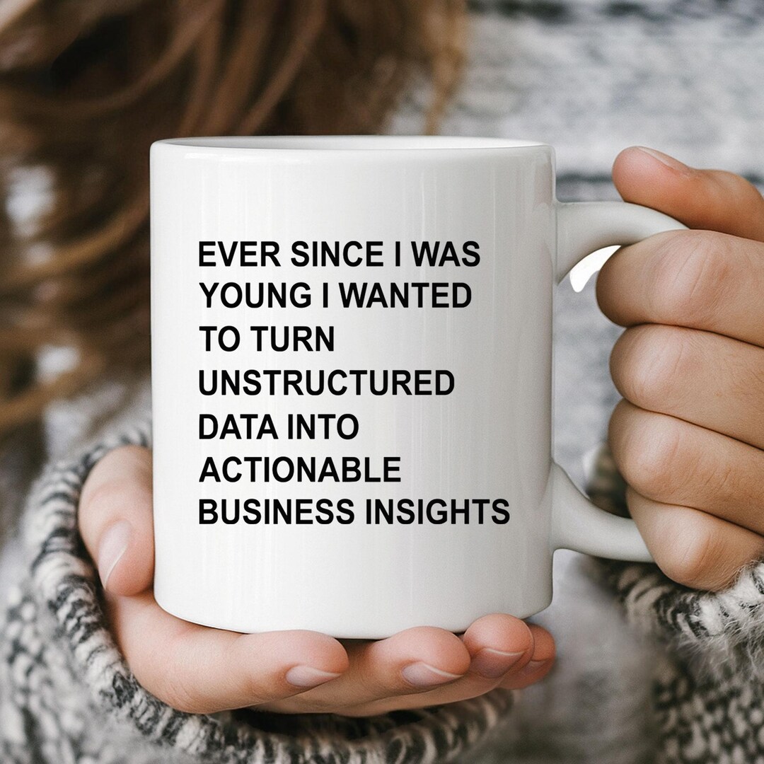 Data Analyst Humor Mug, Funny Business Insights Coffee Mug, Analytics ...