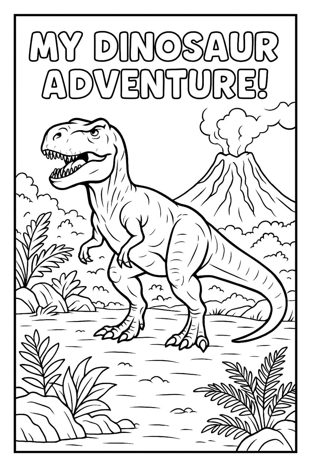 Cahier de coloriage et d'activités sur les aventures de dinosaures pour ...